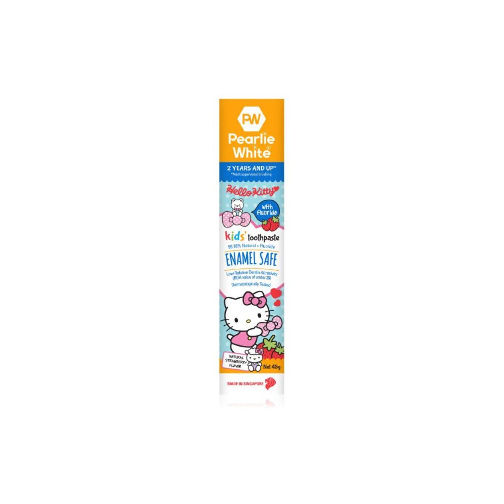 Pearlie White All Natural Enamel Safe Kids Fluoride Toothpaste ...
