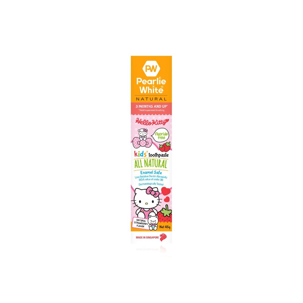 Pearlie White All Natural Enamel Safe Kids Toothpaste - Strawberry ...
