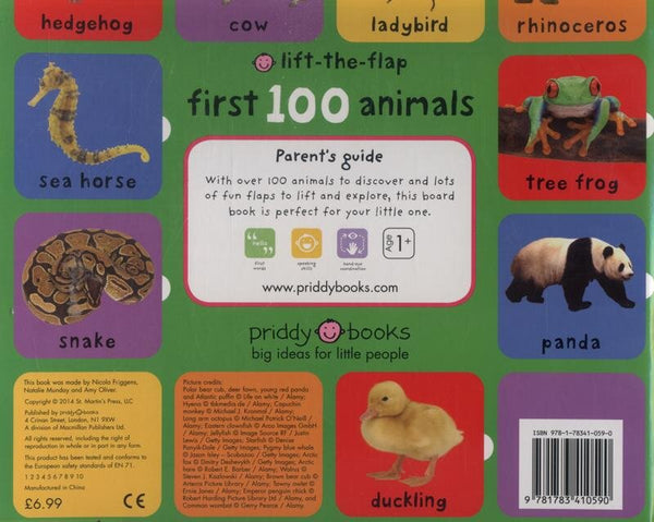Priddy Book - First 100 Animals | motherswork Singapore – Motherswork