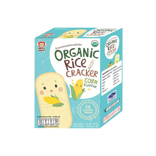 Apple Monkey Organic Corn Rice Cracker | motherswork Singapore ...
